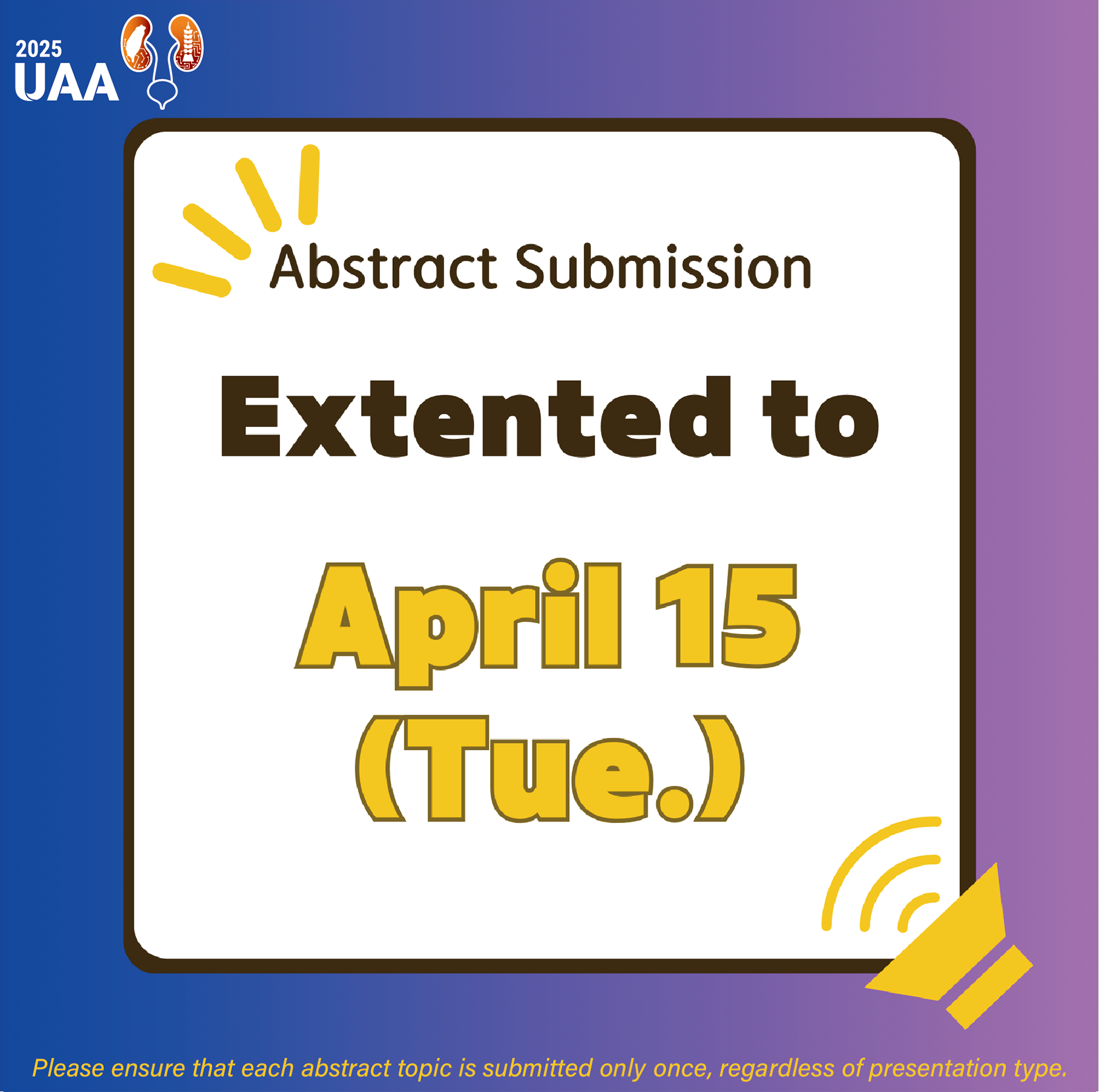 UAA 2025 - 22nd Urological Association of Asia